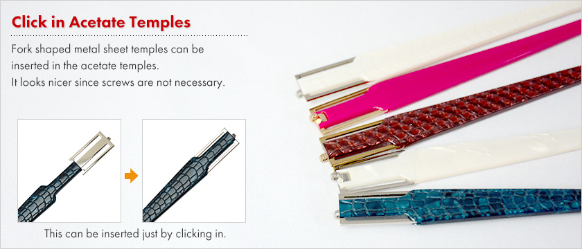 Acetate Components[Product Examples] | EURO VISION co., ltd.